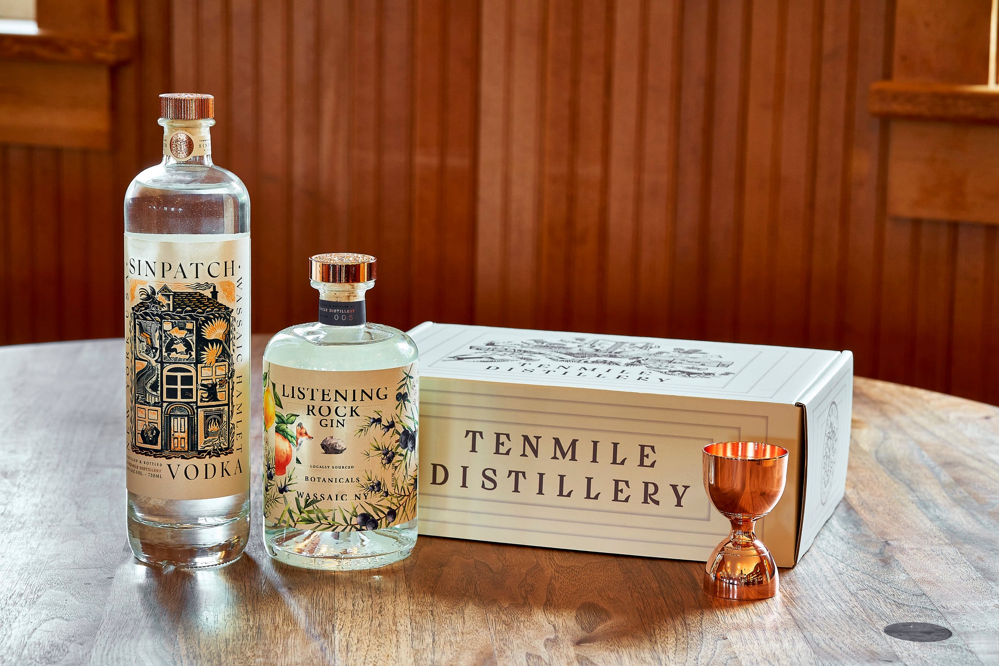Tenmile Sinpatch Vodka & Listening Rock Gin Gift Box – New York Craft ...