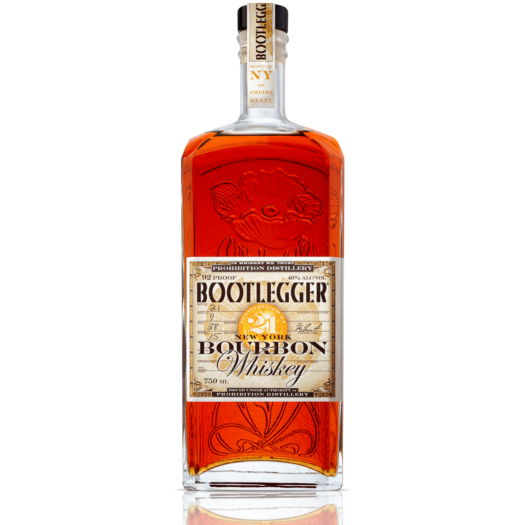 Prohibition Distillery Bootlegger 21 Bourbon Whiskey – New York Craft ...