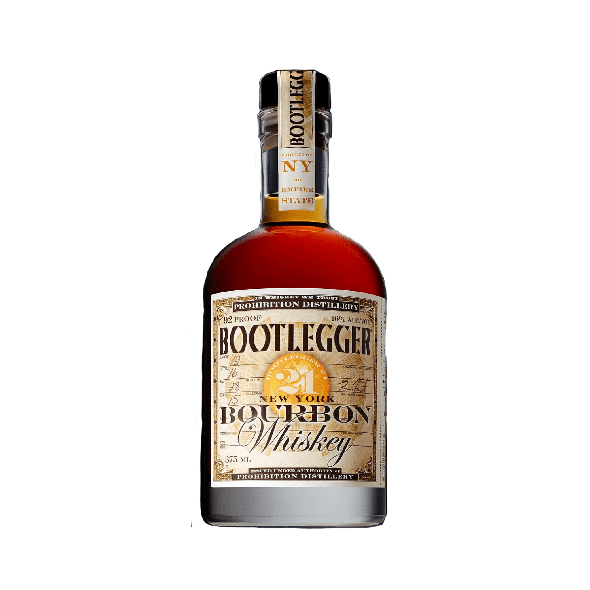 Prohibition Distillery Bootlegger 21 Bourbon Whiskey – New York Craft ...
